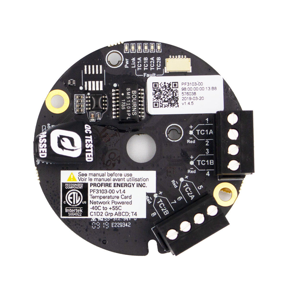 PF3103-00 Temperature Card Type K | Profire Energy
